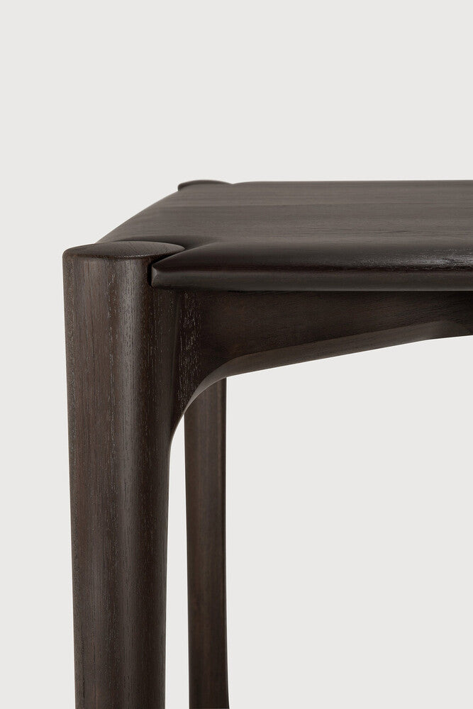 Pi Dining Table | Varnished Teak | Dark Brown | Rectangular | 94" X 39 ...